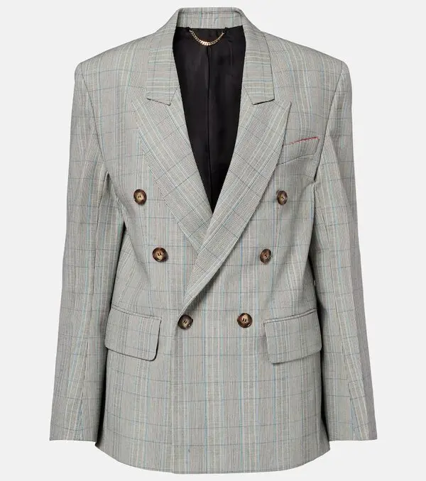 Victoria Beckham Virgin Wool Double-breasted Blazer