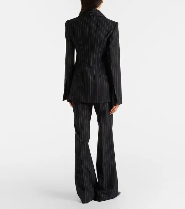 Sportmax Visino Flared Wool-blend Pants