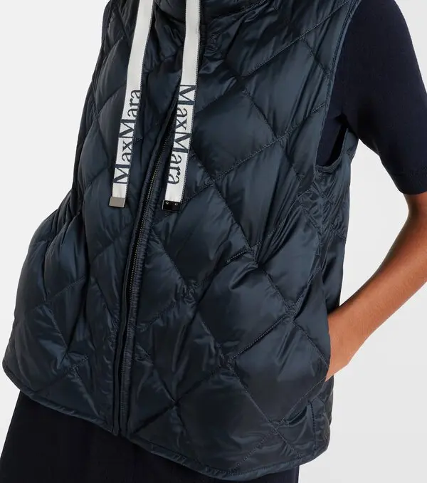 Max Mara The Cube Technical Puffer Vest - Blue
