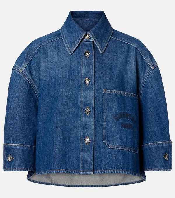 Givenchy Oversized Denim Shirt - Blue