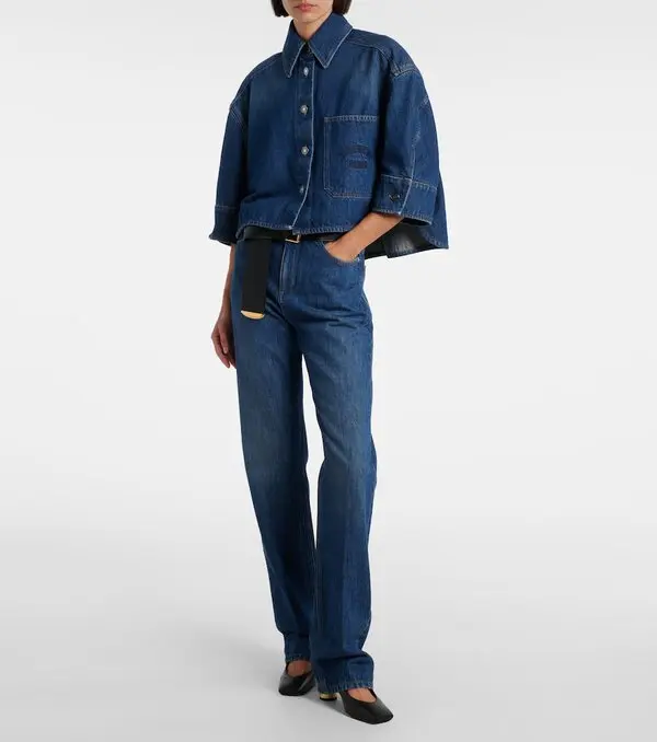 Givenchy Oversized Denim Shirt - Blue