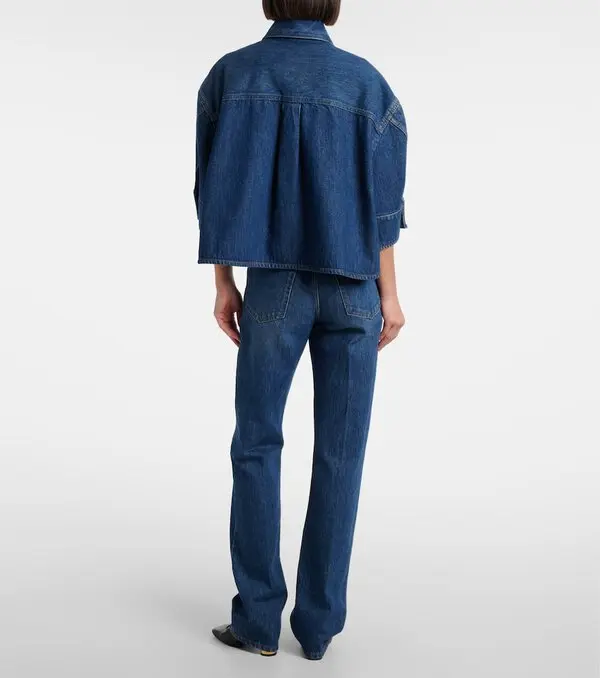 Givenchy Oversized Denim Shirt - Blue