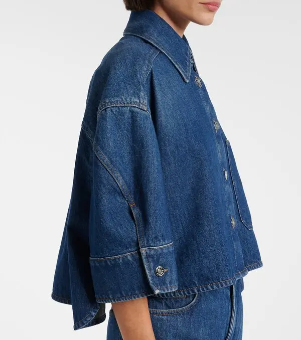 Givenchy Oversized Denim Shirt - Blue