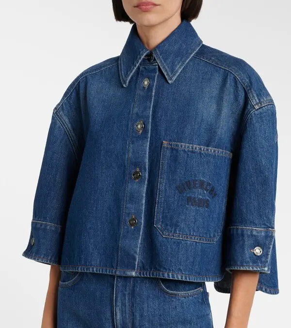 Givenchy Oversized Denim Shirt - Blue