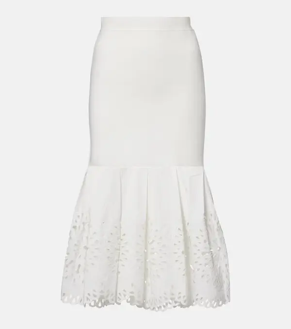 Simkhai Broderie Anglaise Midi Skirt