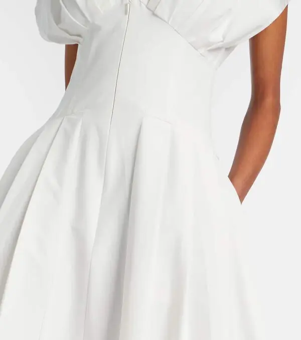 Simkhai Cotton-blend Poplin Midi Dress - White
