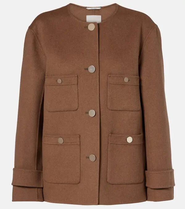 Max Mara Alba Virgin Wool Jacket - Brown