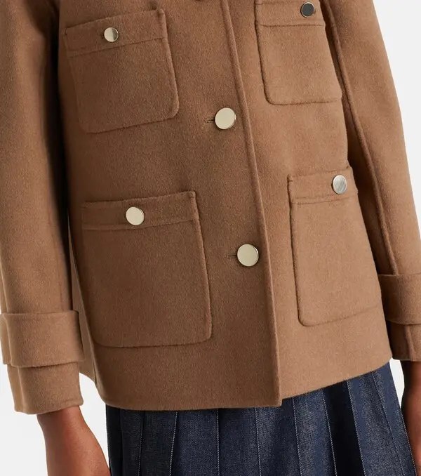 Max Mara Alba Virgin Wool Jacket - Brown