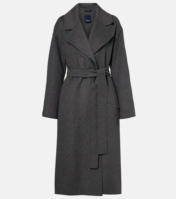 Max Mara Hobby Virgin Wool Wrap Coat