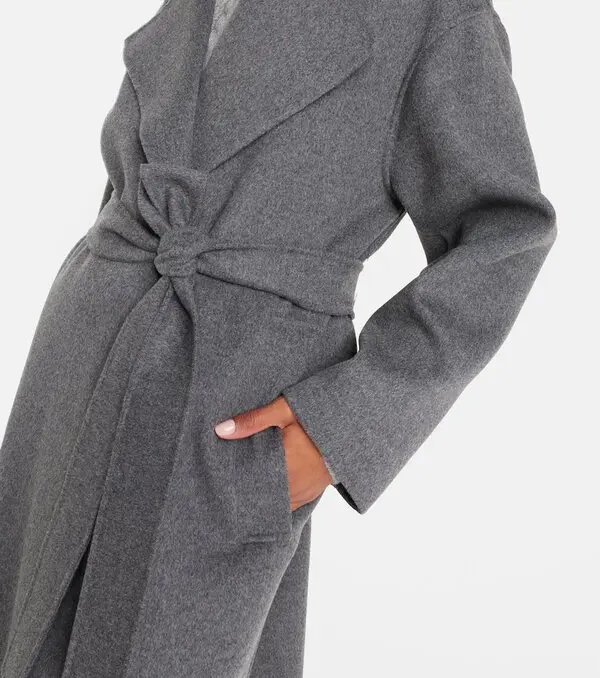 Max Mara Hobby Virgin Wool Wrap Coat