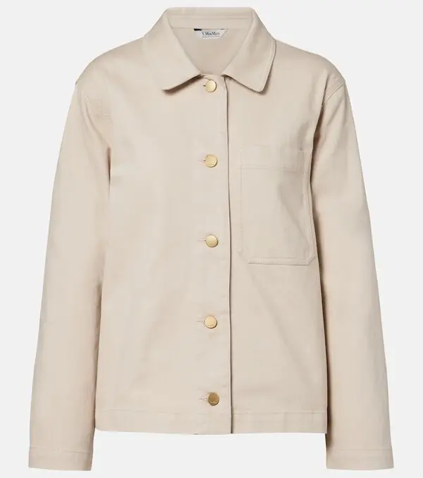 Max Mara Fascino Denim Overshirt - Beige