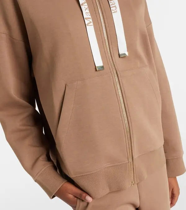 Max Mara Cotton-blend Hoodie - Brown