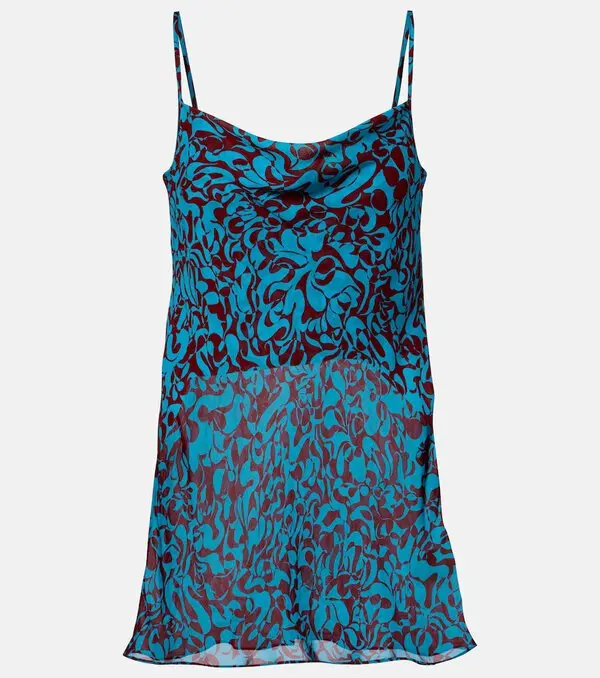 Dries Van Noten Printed Top - Blue
