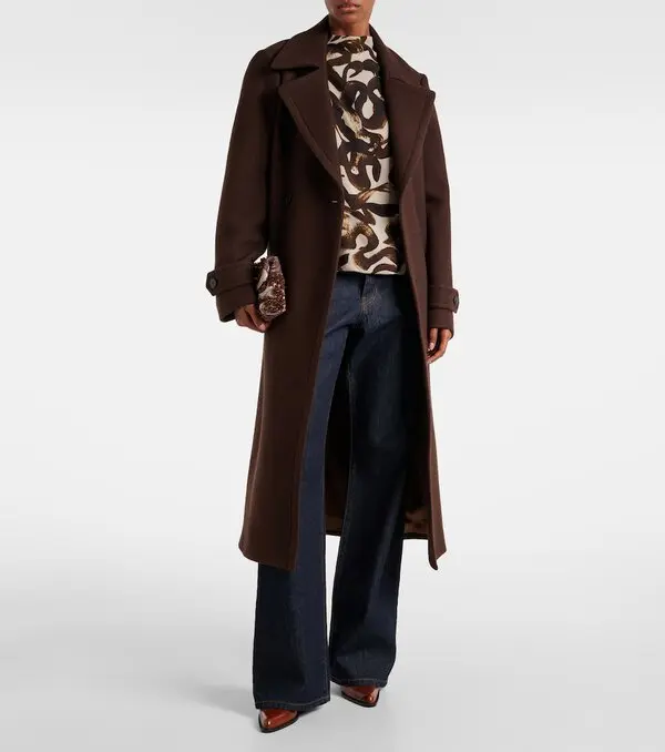 Dries Van Noten Printed Top - Brown