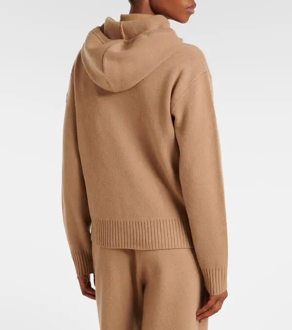 Moncler Wool And Cashmere Cardigan - Brown