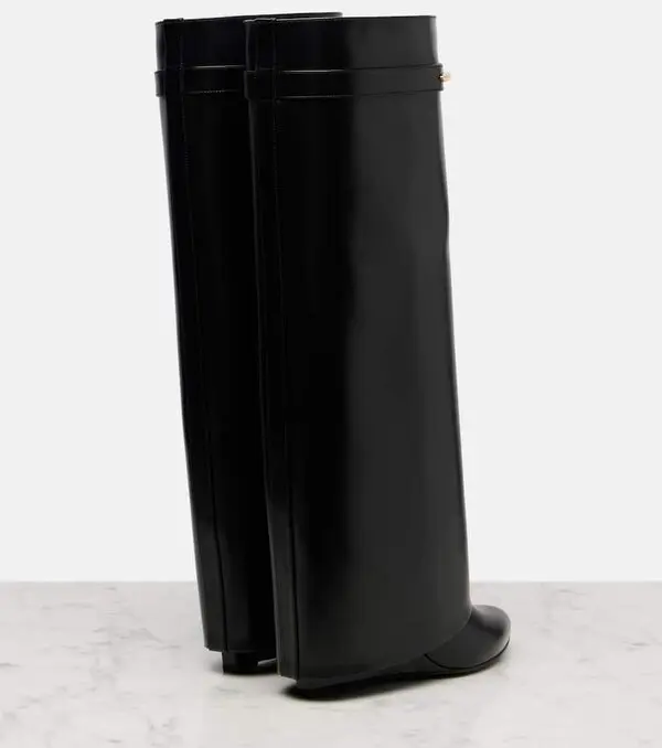 Givenchy Shark 95 Leather Knee-high Boots