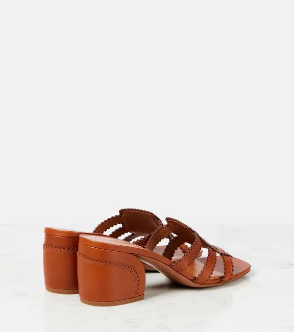 Zimmermann Goldie 65 Mules - Brown