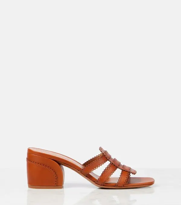Zimmermann Goldie 65 Mules - Brown