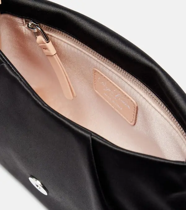 ROGER VIVIER Efflorescence Mini Satin Clutch