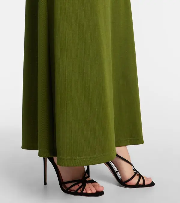 Christopher Esber Mineral Stone Jersey Maxi Dress - Green