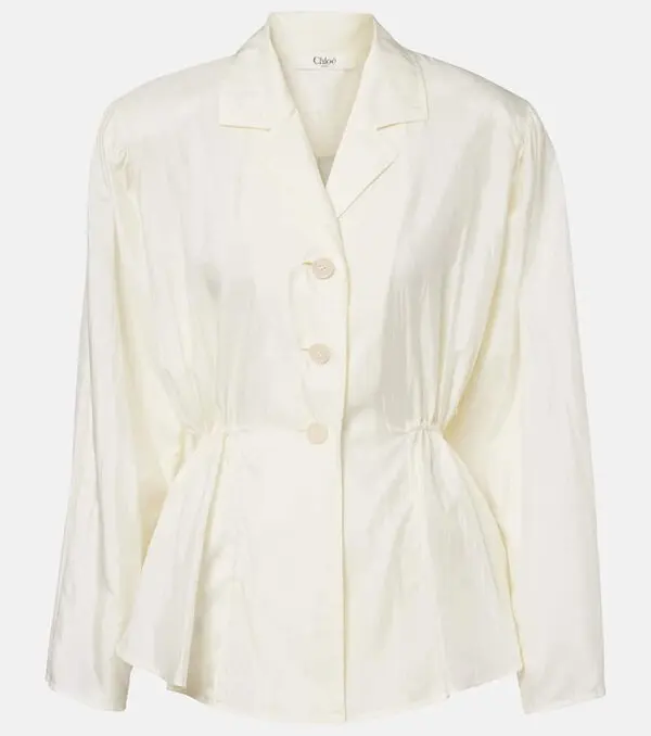 Chloé Peplum Shirt - White