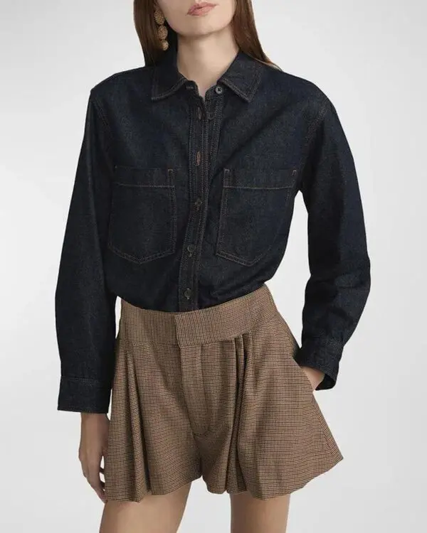 FRAME The Refract Mini Shorts
