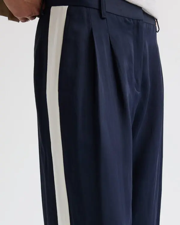 TWP Sulli Pant With Tux - Midnight / Bone