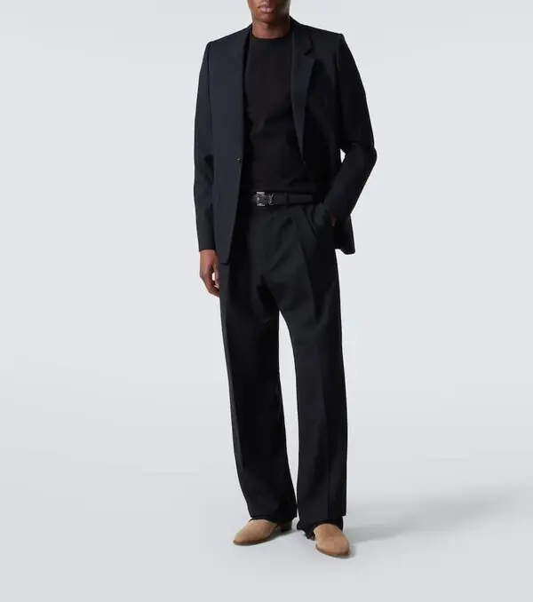 Saint Laurent Cropped Cotton Jersey T-shirt