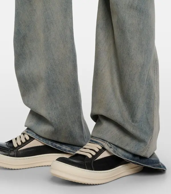 Rick Owens Vintage Leather Sneakers - Black