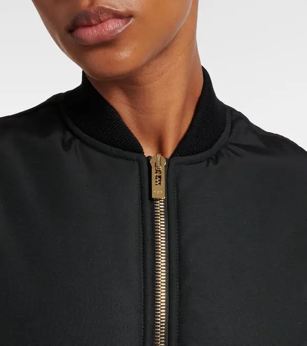 Alaïa Peplum Bomber Jacket