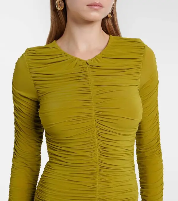 Tove Eira Gathered Maxi Dress - Green