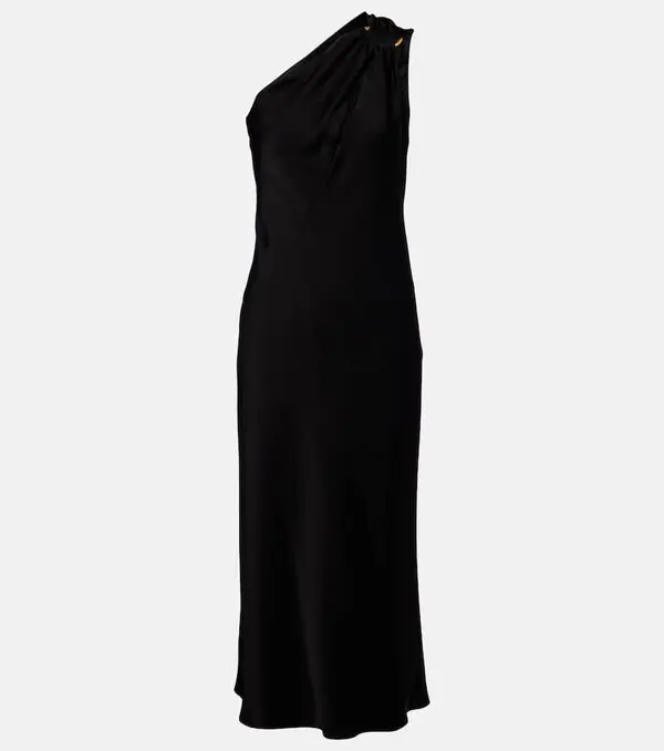 Max Mara Entrata Satin Midi Dress