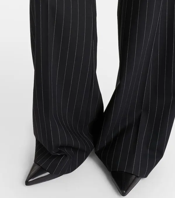 Sportmax Visino Wool-blend Gabardine Flared Pants