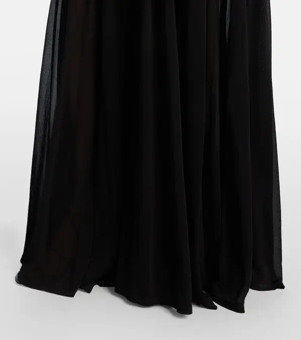 Simkhai Strapless Tulle Maxi Dress - Black