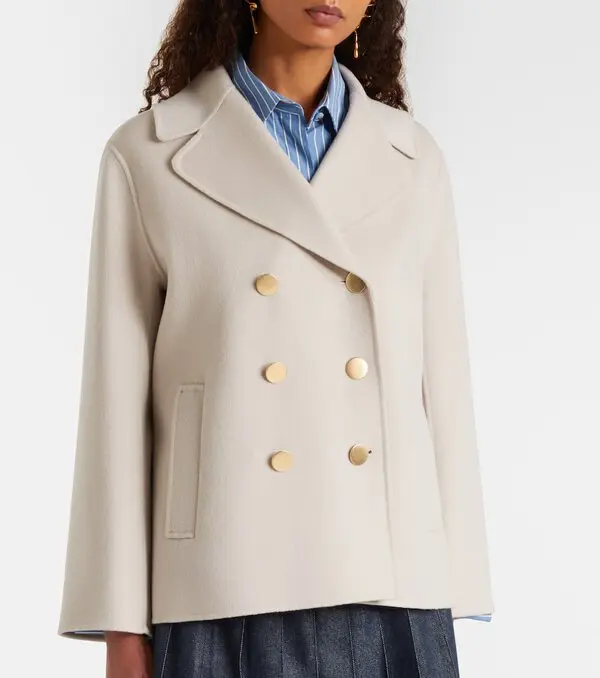 Max Mara Margot Virgin Wool Pea Coat