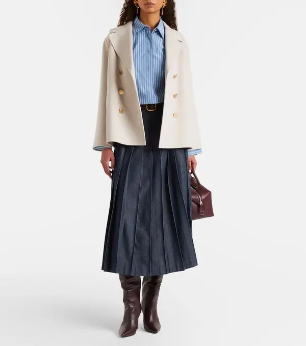 Max Mara Margot Virgin Wool Pea Coat