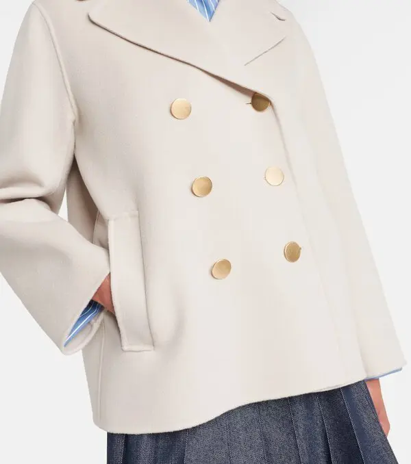 Max Mara Margot Virgin Wool Pea Coat