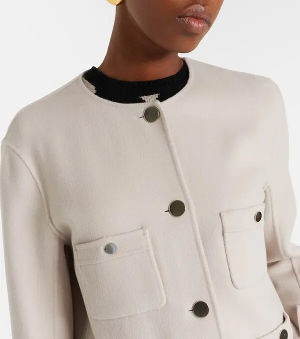Max Mara Alba Virgin Wool Jacket - Beige