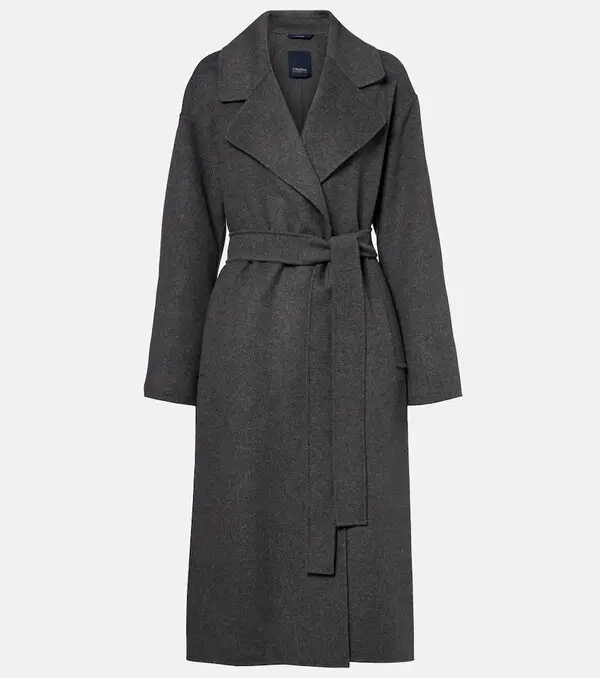 Max Mara Hobby Virgin Wool Wrap Coat