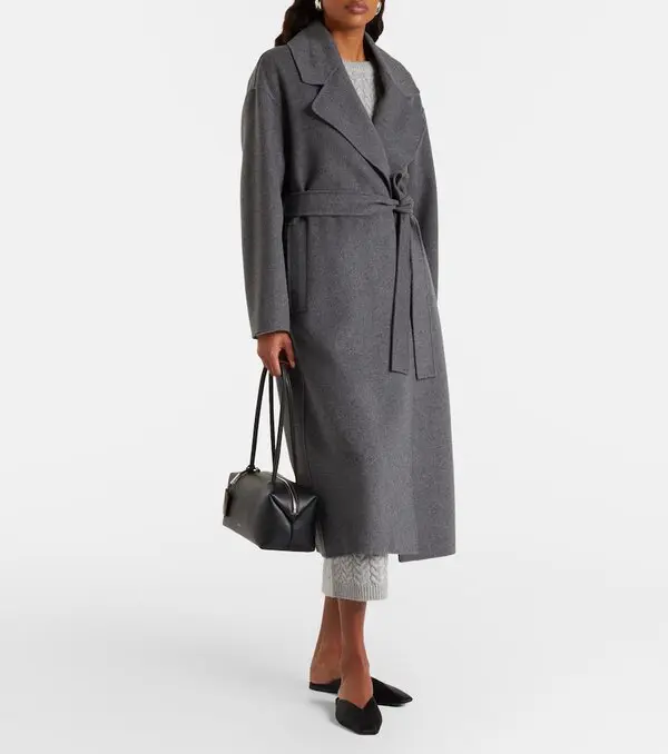 Max Mara Hobby Virgin Wool Wrap Coat