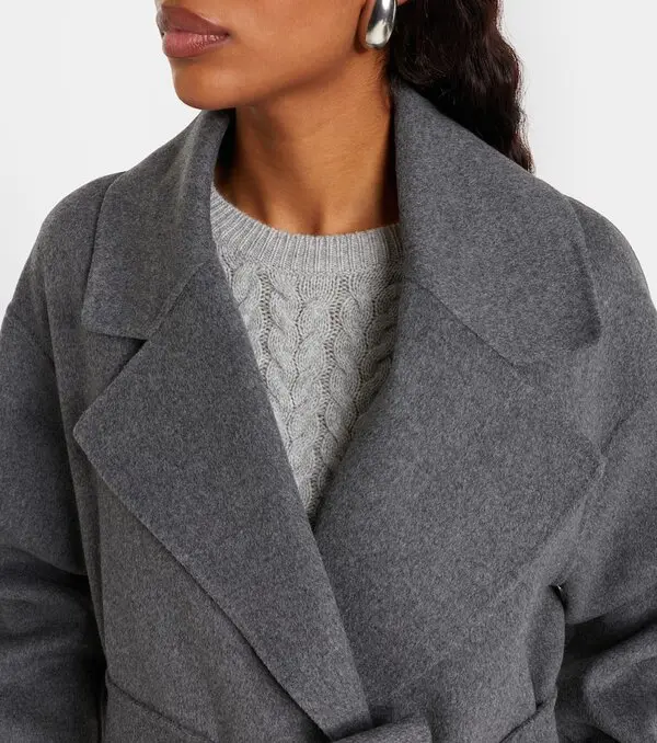 Max Mara Hobby Virgin Wool Wrap Coat