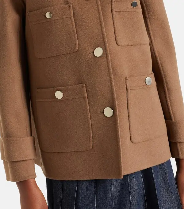Max Mara Alba Virgin Wool Jacket - Brown