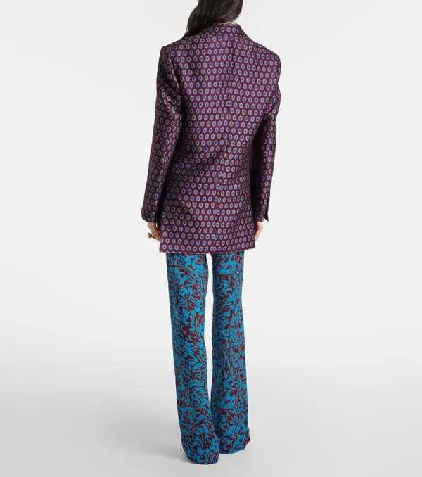 Dries Van Noten Printed Wide-leg Trousers