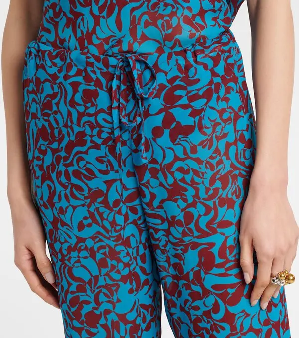 Dries Van Noten Printed Wide-leg Trousers