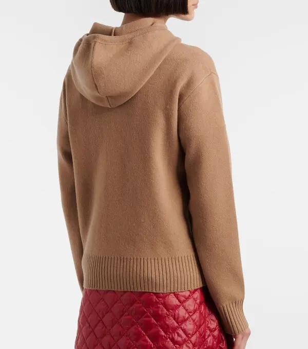 Moncler Wool And Cashmere Zip-up Cardigan