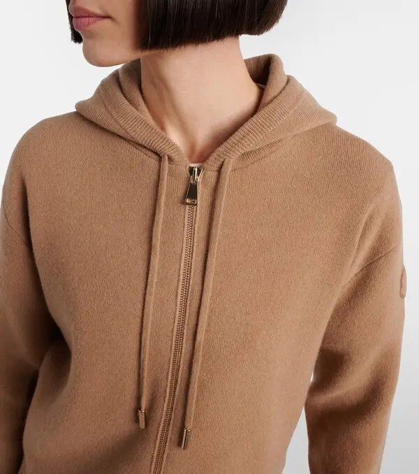 Moncler Wool And Cashmere Zip-up Cardigan