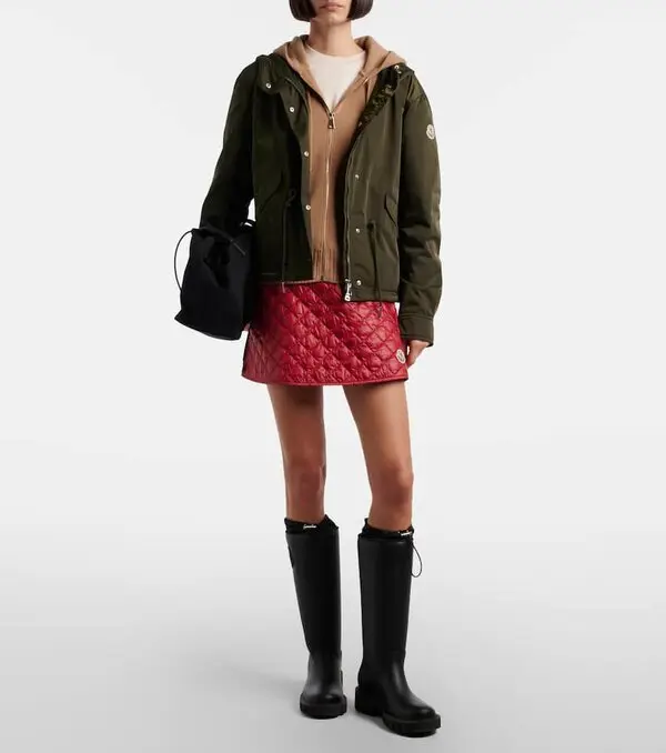 Moncler Wool And Cashmere Zip-up Cardigan