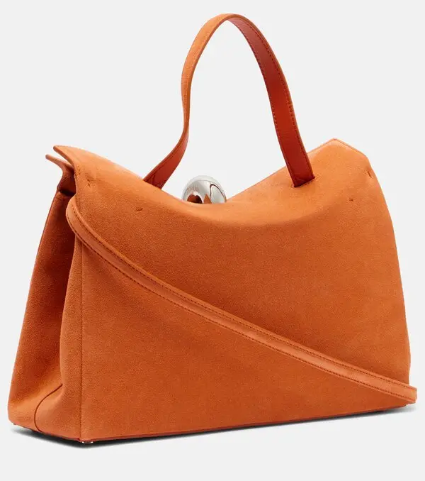 Jacquemus Valerie Medium Suede Top-handle Bag