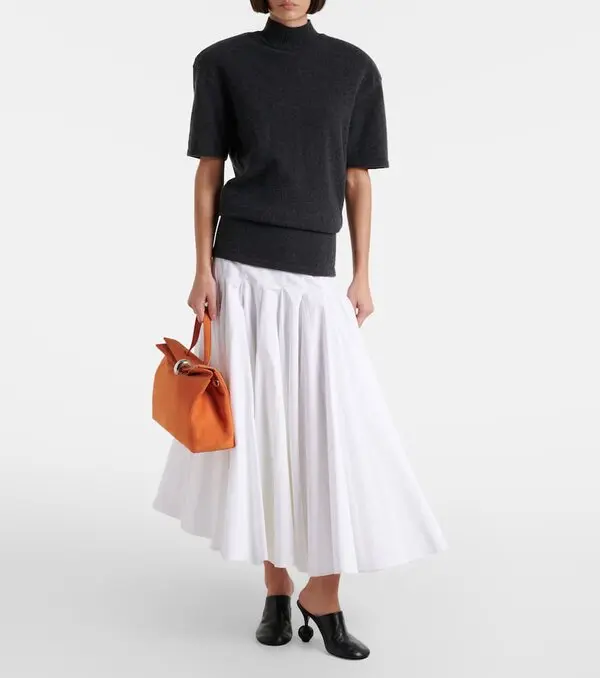 Jacquemus Valerie Medium Suede Top-handle Bag