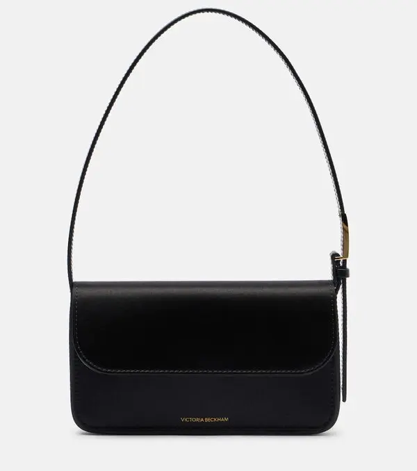 Victoria Beckham Dorian Mini Leather-trimmed Shoulder Bag - Black